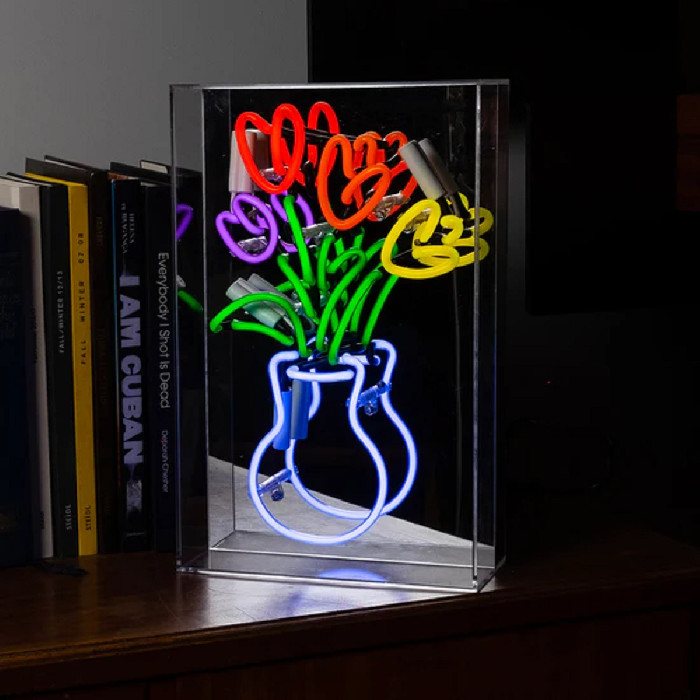 NEON VASE OF TULIPS :: Amazingstore